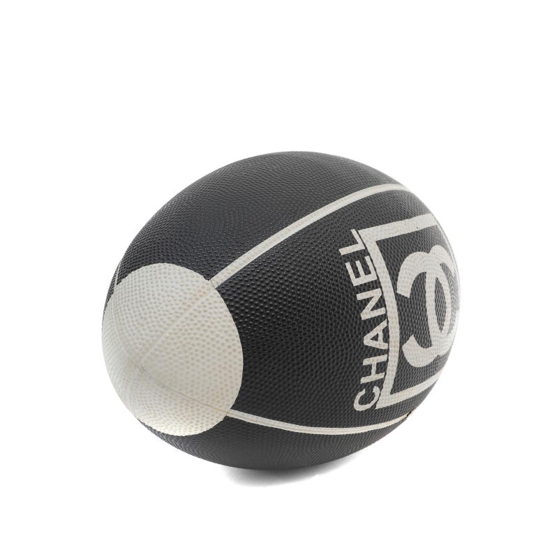 Chanel Black and White Game Series Rugby Football For Sale at 1stDibs