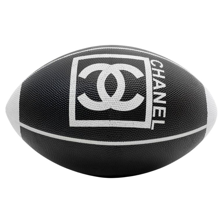 Chanel Black and White Game Series Rugby Football For Sale at 1stDibs