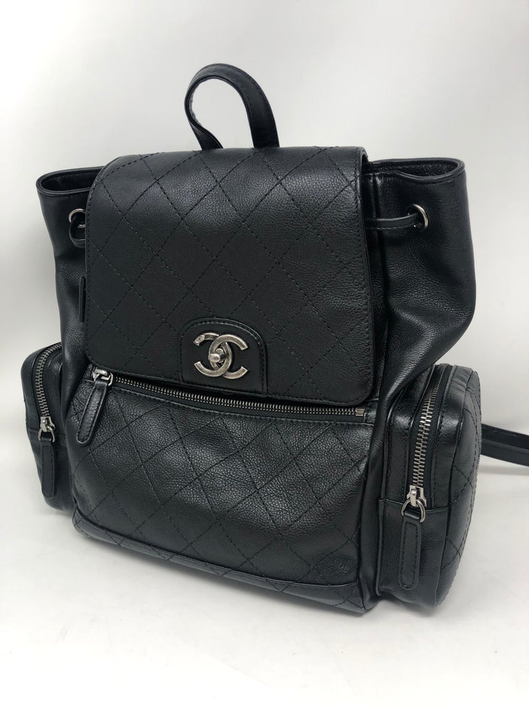 Chanel Black Backpack at 1stDibs