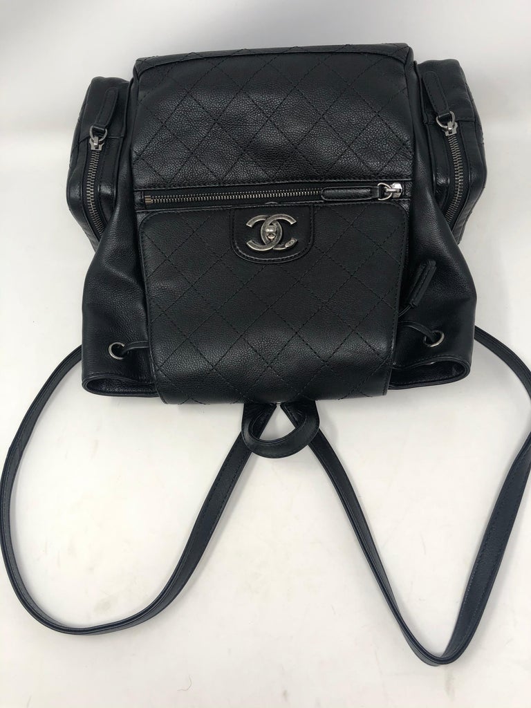 Chanel Black Backpack at 1stDibs