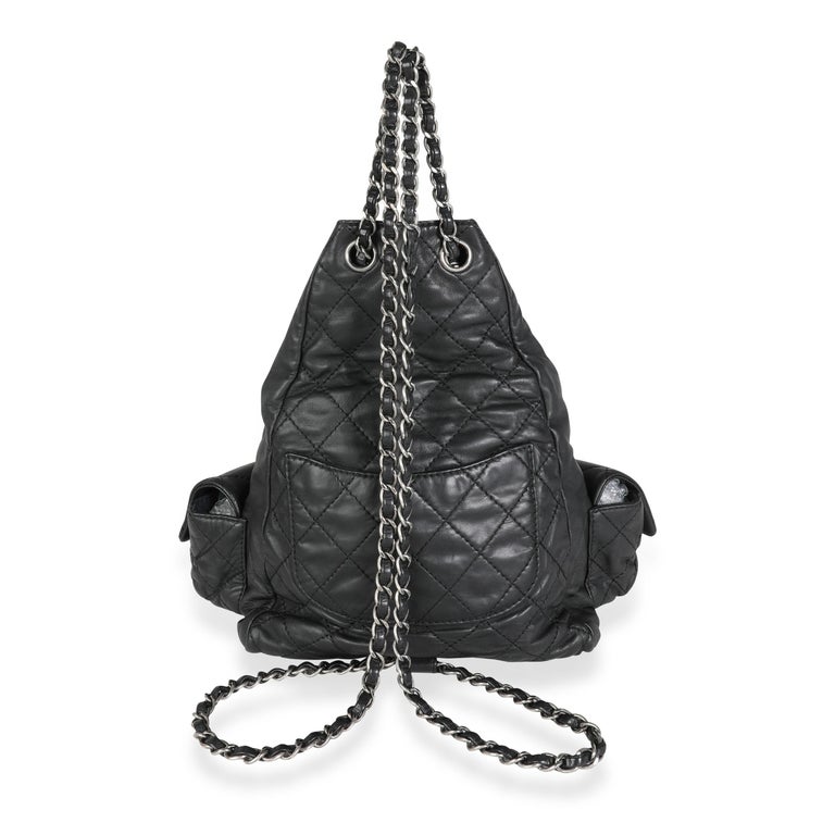 Chanel Black Calfskin Backpack is Back For Sale at 1stDibs