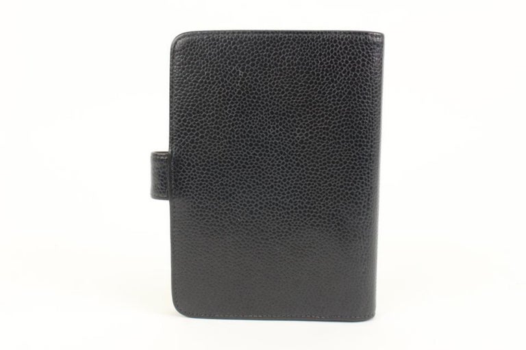 Chanel Black Caviar Leather Agenda Cover 98cz412s For Sale at 1stDibs