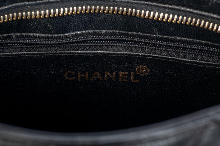 Chanel Black Caviar Medallion Tote For Sale at 1stDibs