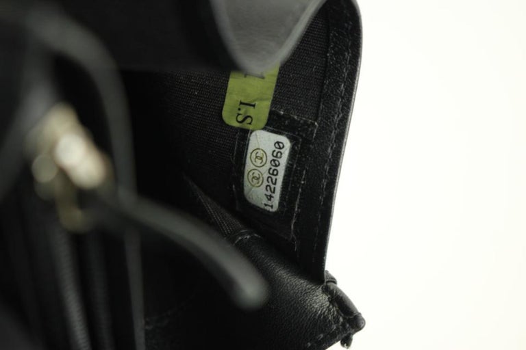 Chanel Black Cc Makeup Bifold 213398 Wallet For Sale at 1stDibs