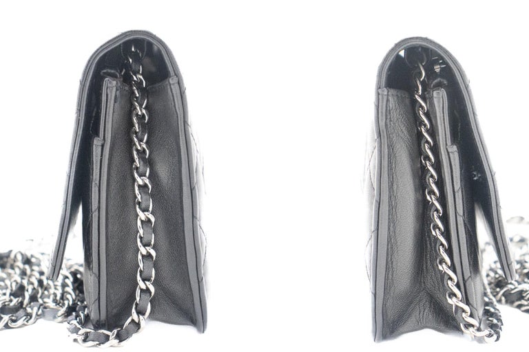 CHANEL Black Classic WOC Wallet On Chain Shoulder Bag Lambskin For Sale ...
