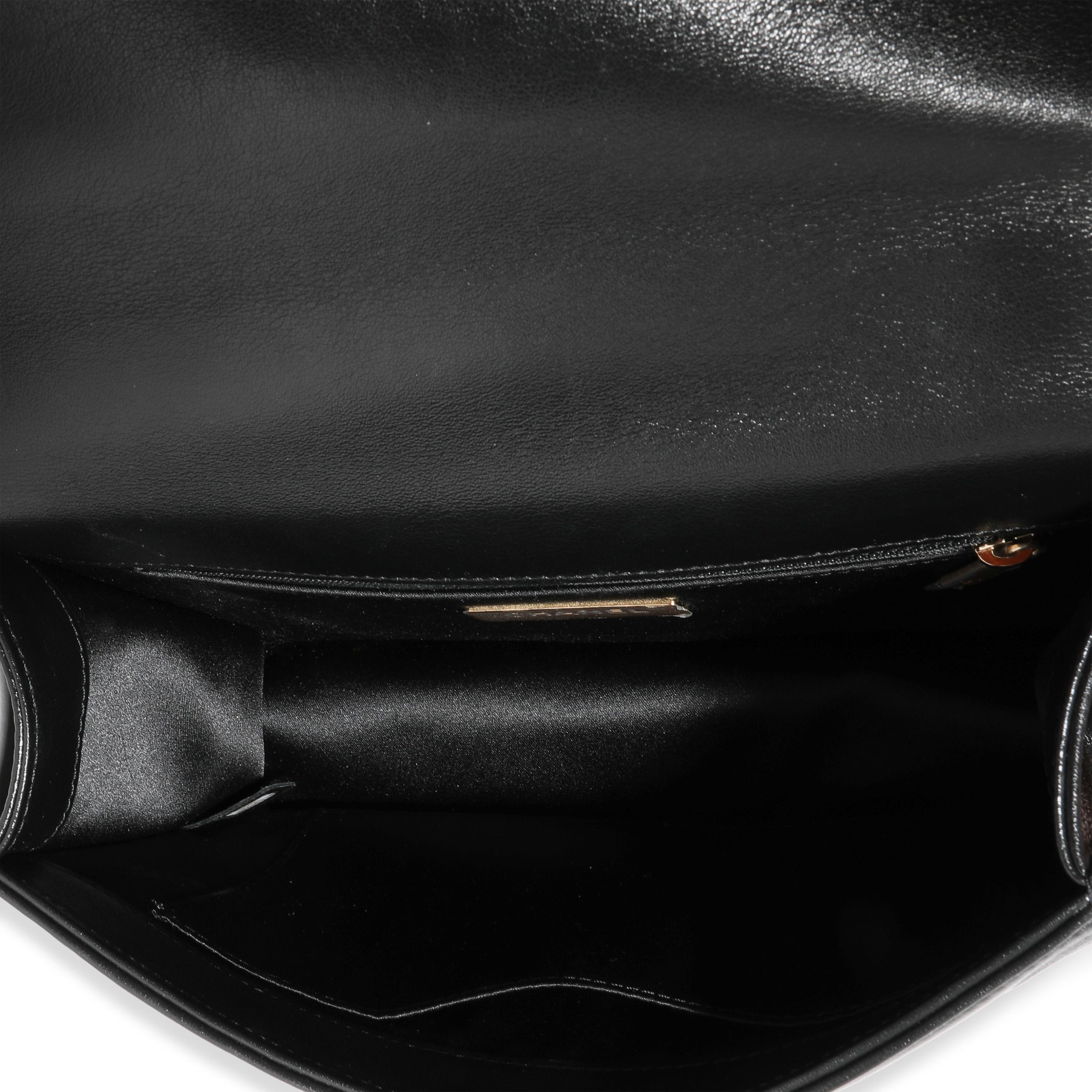 Chanel Black Coco Embossed Leather Flap Shoulder Bag For Sale at 1stDibs