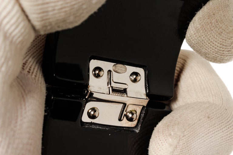 Chanel Black Crystallized Bangle For Sale at 1stDibs