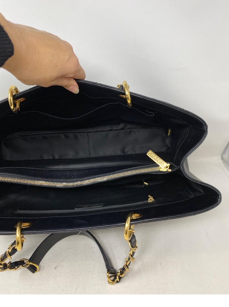 Chanel Black Extra Large Grand Shopper Tote Bag For Sale at 1stDibs