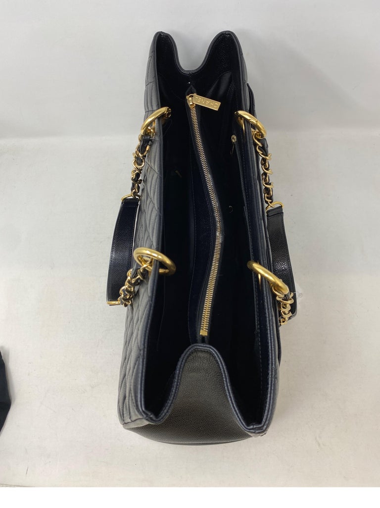 Chanel Black Extra Large Grand Shopper Tote Bag For Sale at 1stDibs