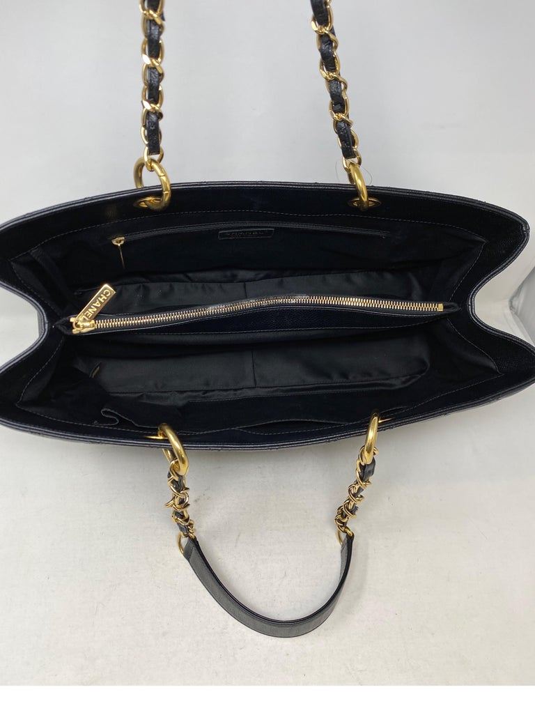Chanel Black Extra Large Grand Shopper Tote Bag For Sale at 1stDibs