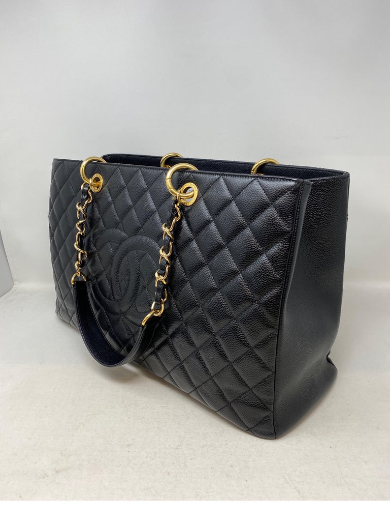 Chanel Black Extra Large Grand Shopper Tote Bag For Sale at 1stDibs
