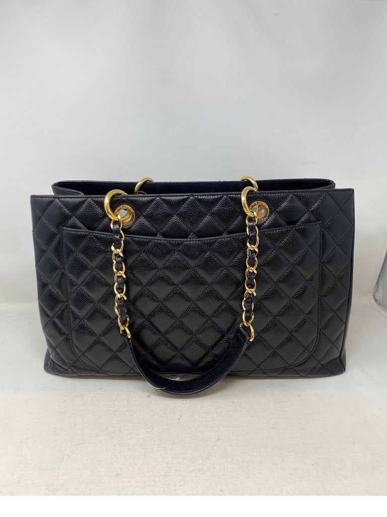 Chanel Black Extra Large Grand Shopper Tote Bag For Sale at 1stDibs