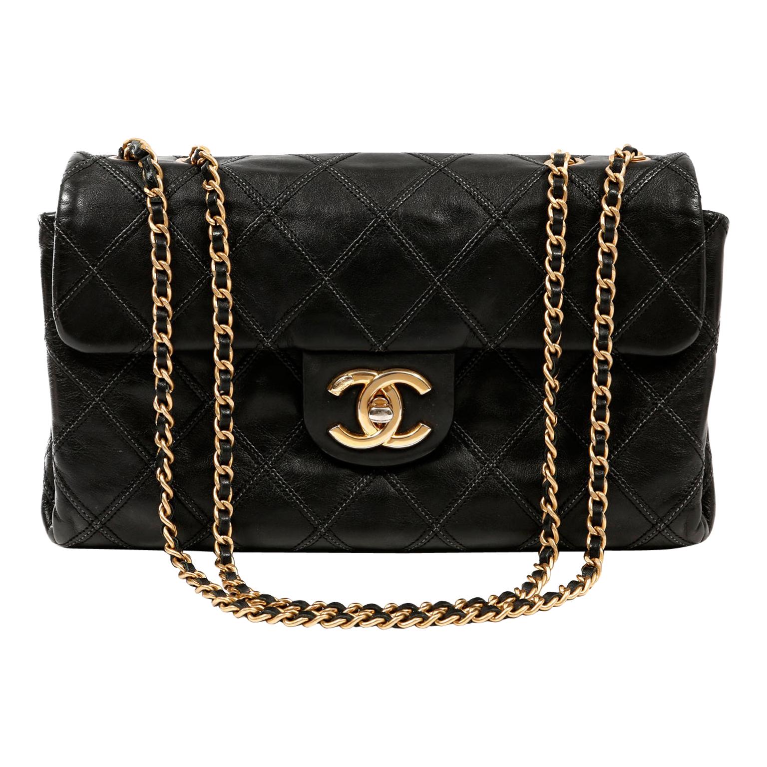 Chanel Black Leather Globetrotter Bag at 1stDibs | chanel globe trotter ...