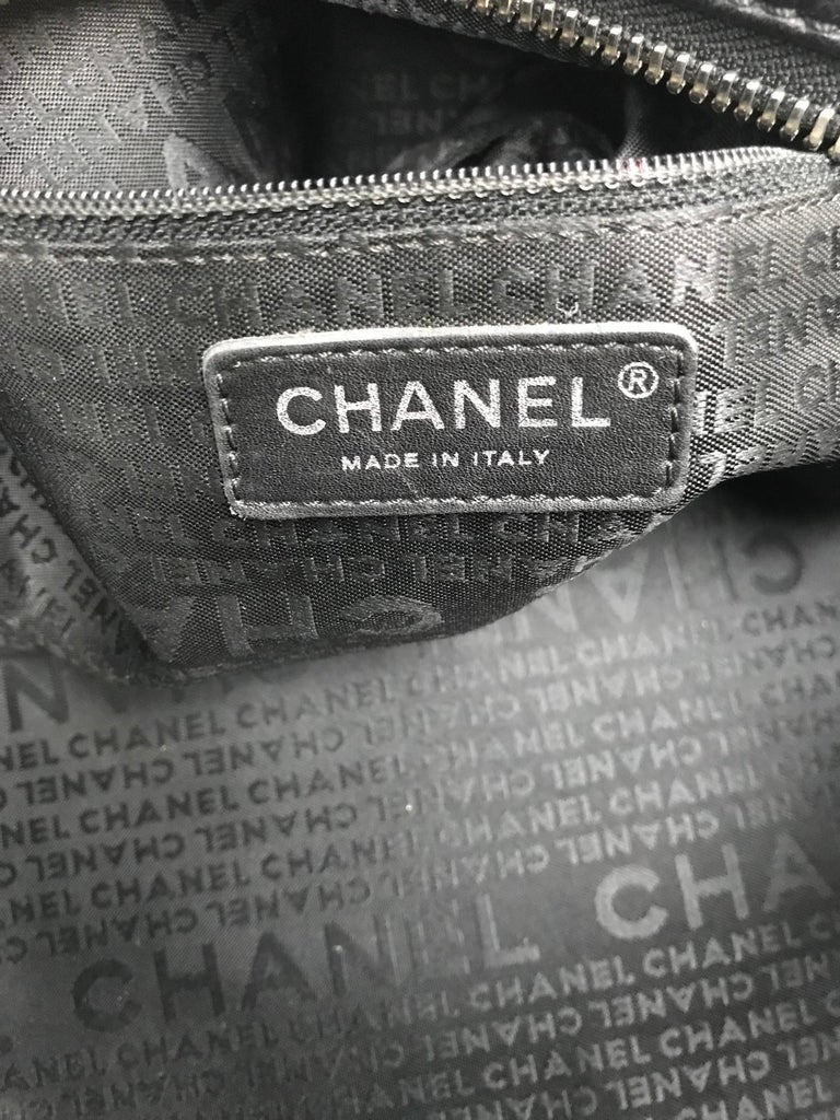 Chanel Black Grained Calfskin Bolt Bowler Bag For Sale at 1stDibs ...