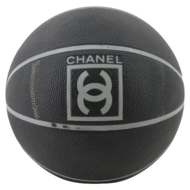 Chanel Black/Grey CC Logo Basketball For Sale at 1stDibs