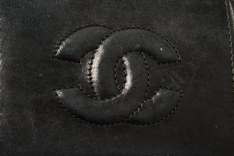 Chanel Black Lambskin Chain Shoulder Bag at 1stDibs