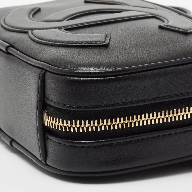 Chanel Black Leather CC Mania Waist Bag For Sale at 1stDibs