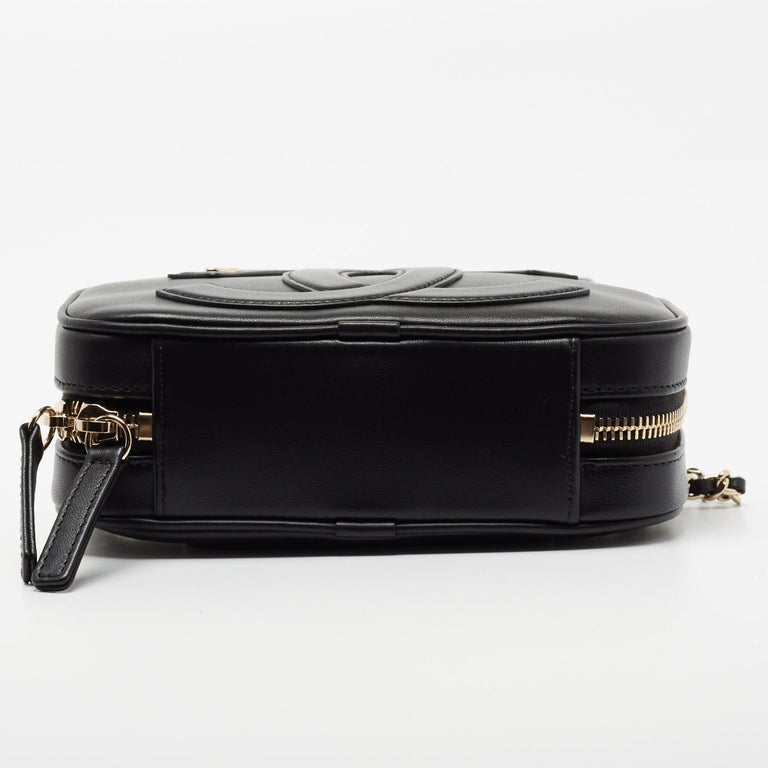 Chanel Black Leather CC Mania Waist Bag For Sale at 1stDibs