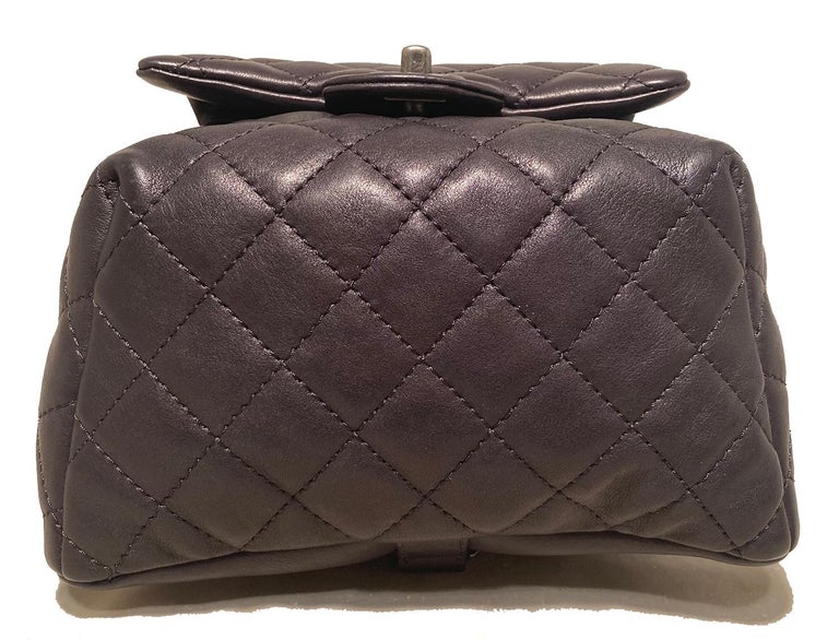 Chanel Black Leather Drawstring Backpack For Sale at 1stDibs