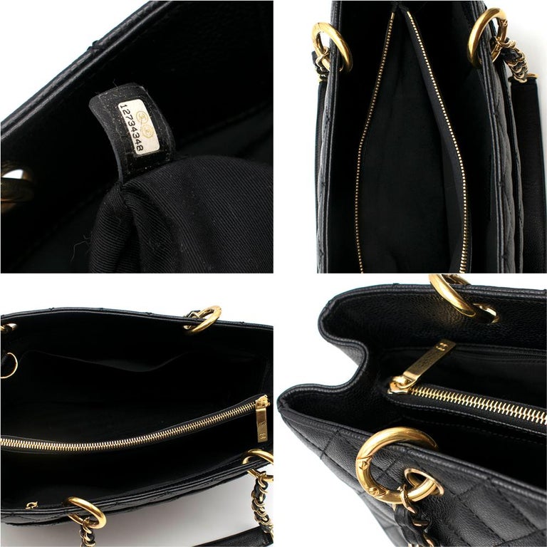 Chanel Black Leather Grand Shopping Tote (GST) Bag at 1stDibs