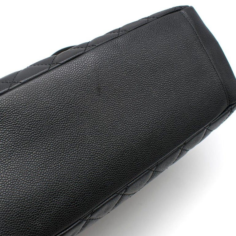 Chanel Black Leather Grand Shopping Tote (GST) Bag at 1stDibs