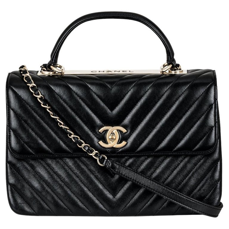 Chanel Black Medium Trendy CC Flap Bag at 1stDibs