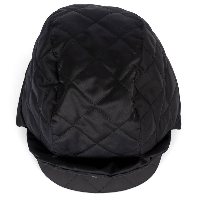 chanel cap black
