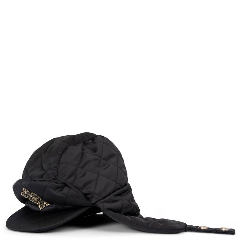 chanel cap black