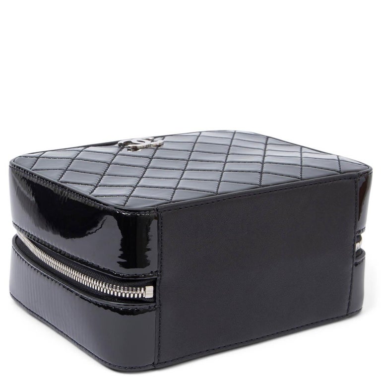 CHANEL black patent leather 2020 20C SMALL VANITY Shoulder Bag For Sale ...