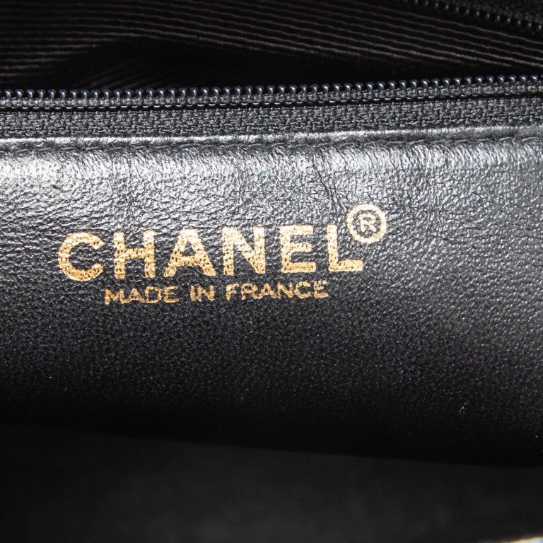 Chanel Black Patent Leather Medallion Tote For Sale at 1stDibs