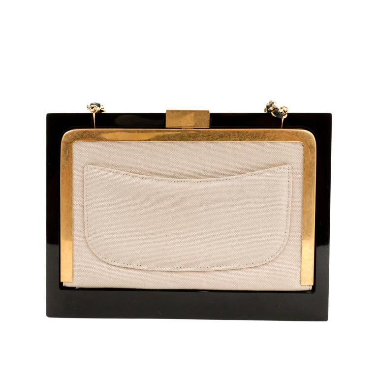 Chanel Black Privée Collection Runway Frame Bag For Sale at 1stDibs