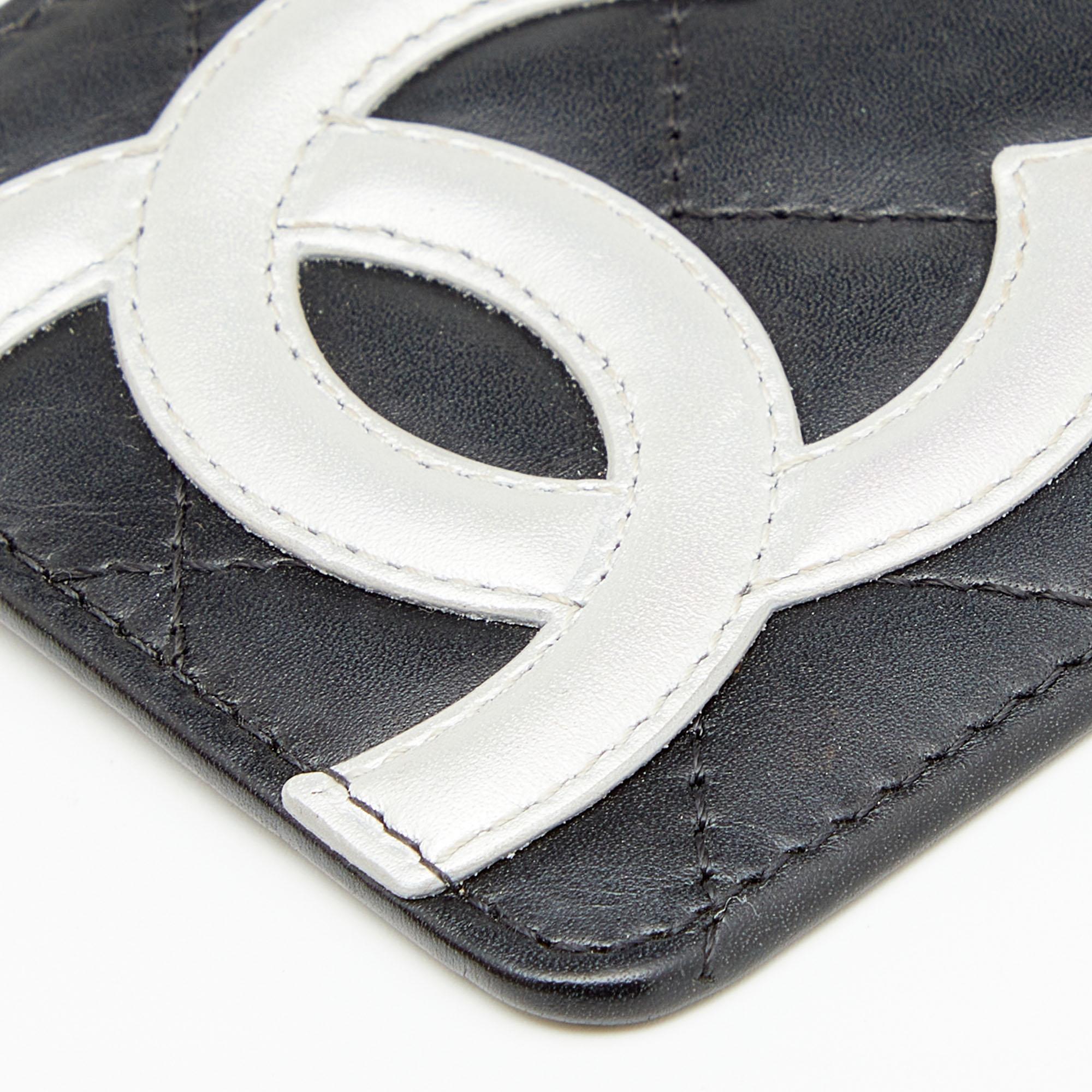 Chanel Black Quilted Cambon Ligne Leather Card Holder at 1stDibs ...