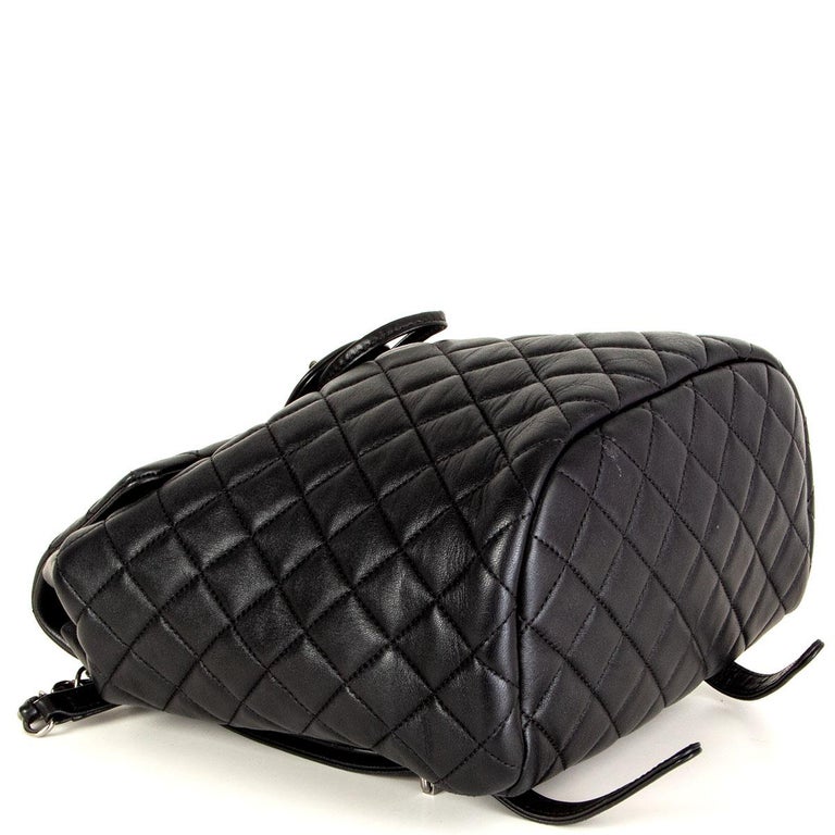 CHANEL black Quilted leather URBAN SPIRIT SMALL Backpack Bag For Sale ...