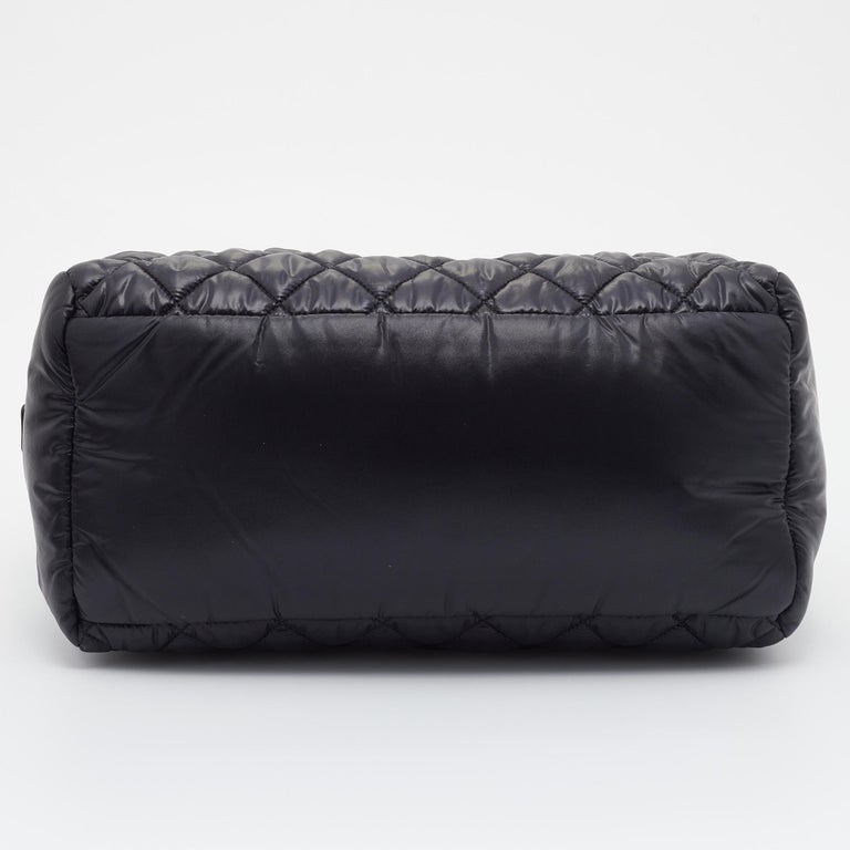 Chanel Black Quilted Nylon Coco Cocoon Puffer Tote at 1stDibs
