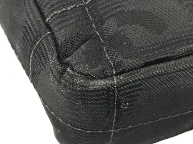 Chanel Black Quilted Nylon New Travel Line Flap Shoulder Bag at 1stDibs