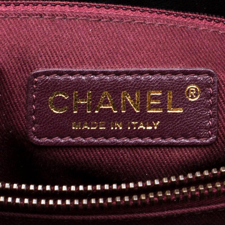 Chanel Black Stingray Leather CC Bindi Top Handle Bag For Sale at 1stDibs