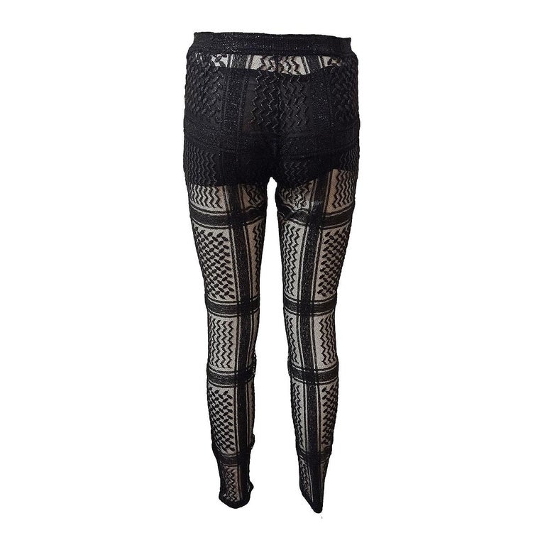 Chanel Black Tulle Pants IT 38 at 1stDibs