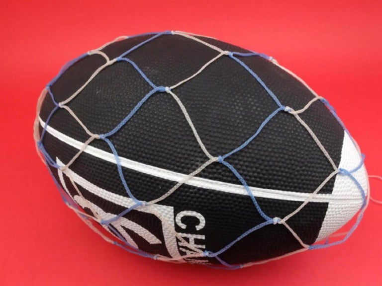 Chanel Black (Ultra Rare) Cc Sports Logo Football 232309 For Sale at ...