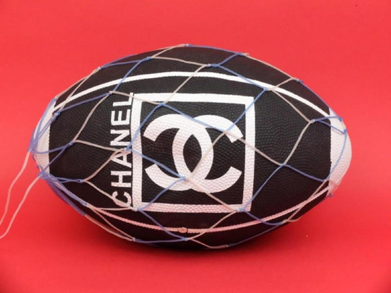 Chanel Black (Ultra Rare) Cc Sports Logo Football 232309 For Sale at ...