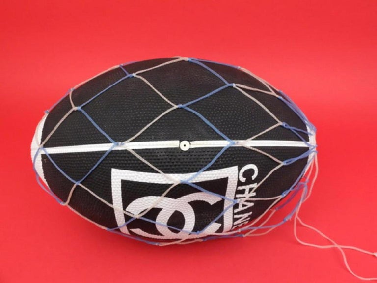 Chanel Black (Ultra Rare) Cc Sports Logo Football 232309 For Sale at ...