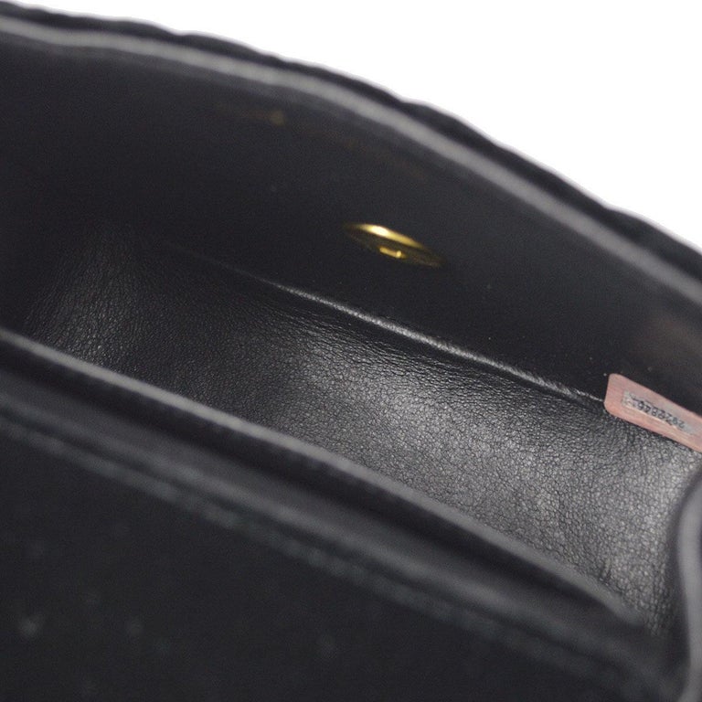 CHANEL Black Velvet Gold Small Mini Micro Kelly Top Handle Flap Bag For ...