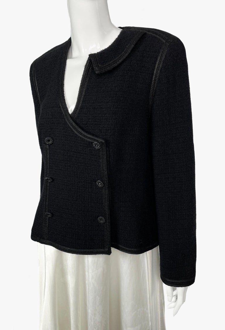 Chanel Black Vintage Jacket, Cruise 2002 Collection For Sale at 1stDibs