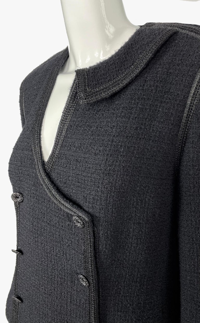 Chanel Black Vintage Jacket, Cruise 2002 Collection For Sale at 1stDibs