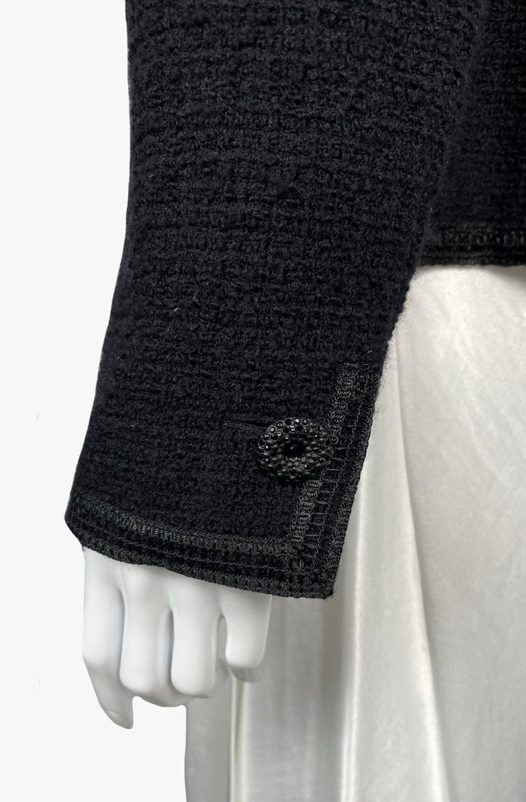 Chanel Black Vintage Jacket, Cruise 2002 Collection For Sale at 1stDibs