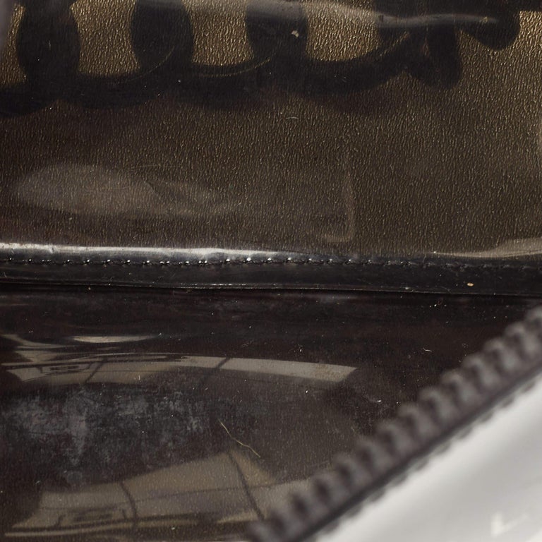 Chanel Black Vinyl Maison Window Print Bag For Sale at 1stDibs