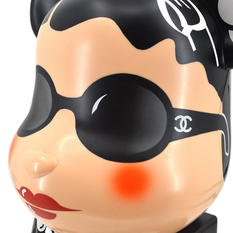 CHANEL Black White Medicom Bearbrick Novelty Toy Doll Figurine ...
