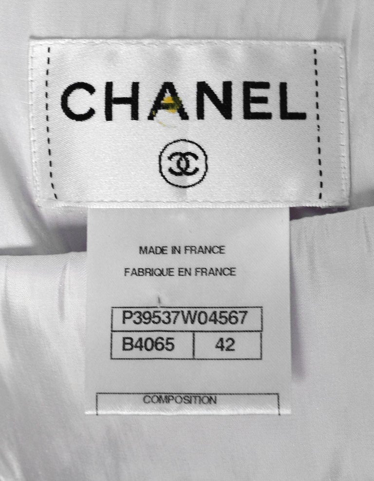 Chanel Black and White Tweed Dress w/ Mesh Overlay at 1stDibs