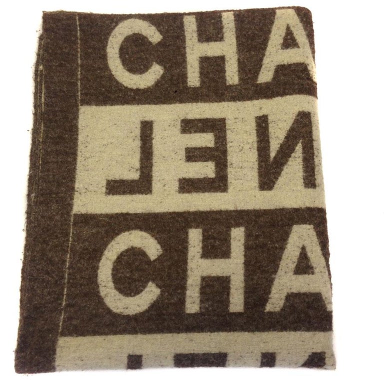 CHANEL Blanket in Brown and Beige Wool at 1stDibs | vintage chanel ...