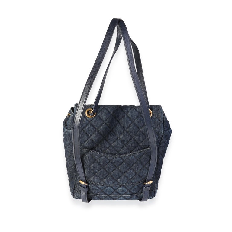 Chanel Blue Denim Urban Spirit Backpack For Sale at 1stDibs