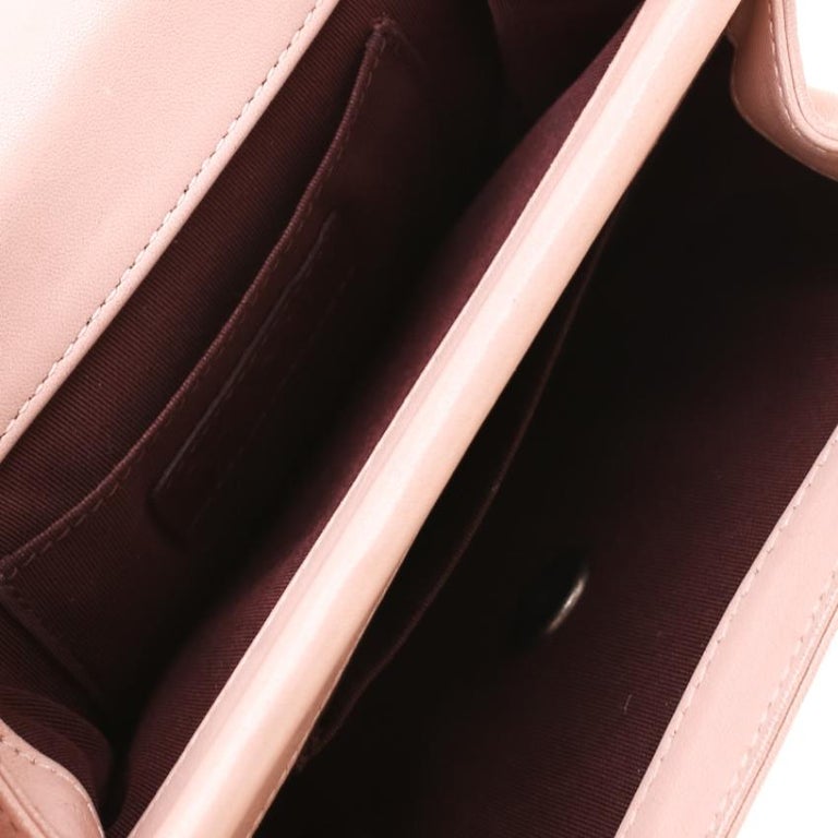 Chanel Blush Pink Quilted Leather CC Crossbody Bag For Sale at 1stDibs